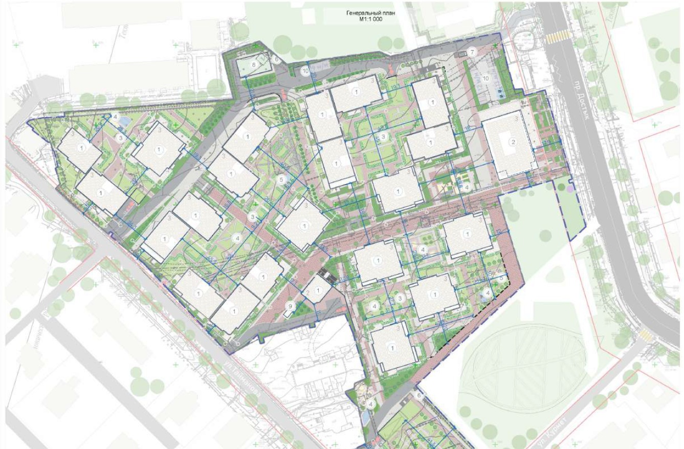 RC Dostyk 300 | Architectural projects | Portfolio INK-A